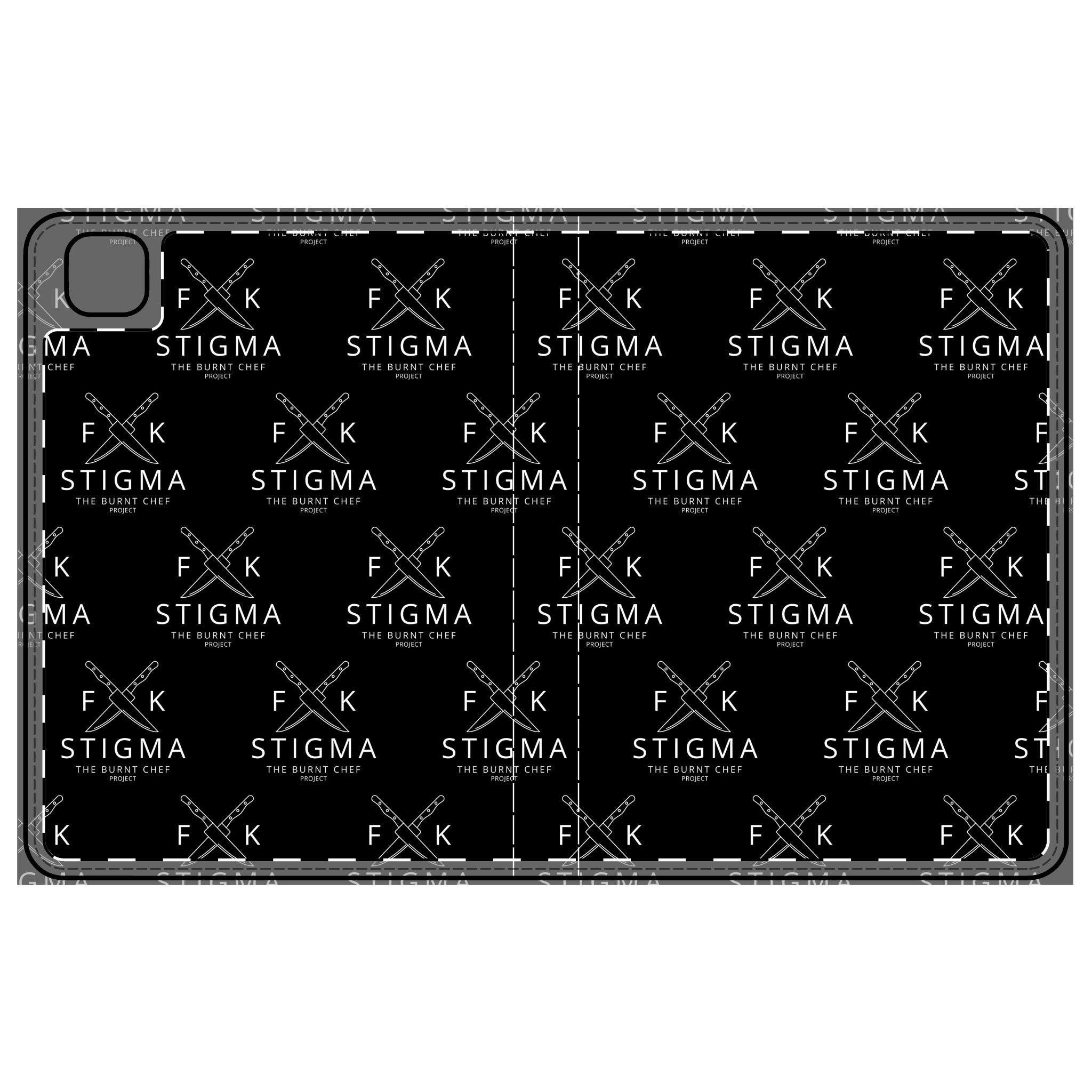 Chef Tablet Folio Case - Burnt Chef Apparel Mental Health Awareness Co ...